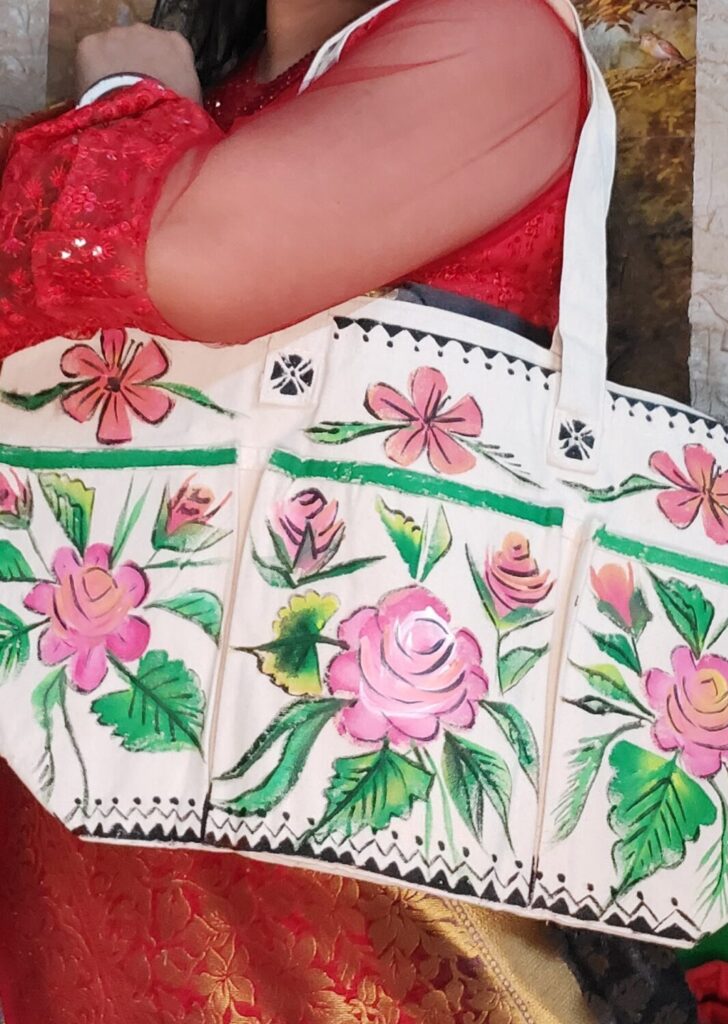 Hand-painted Canvas Toto Bag - MSTHS